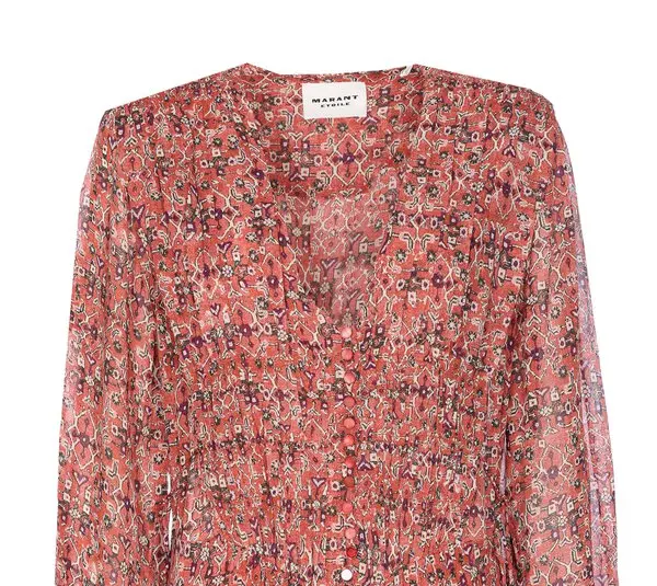 Isabel Marant Étoile Briane Floral Print V-neck Maxi Dress