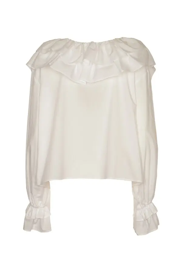 MSGM Ruffle Detail Blouse