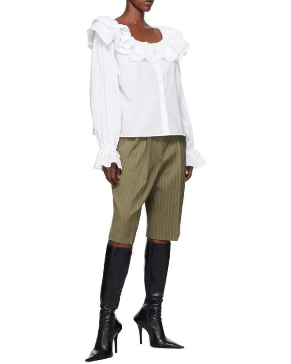 MSGM Ruffle Detail Blouse