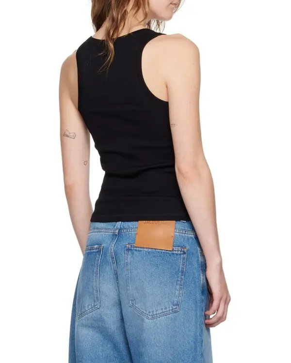 Jacquemus Ribbed Square Neck Tank Top