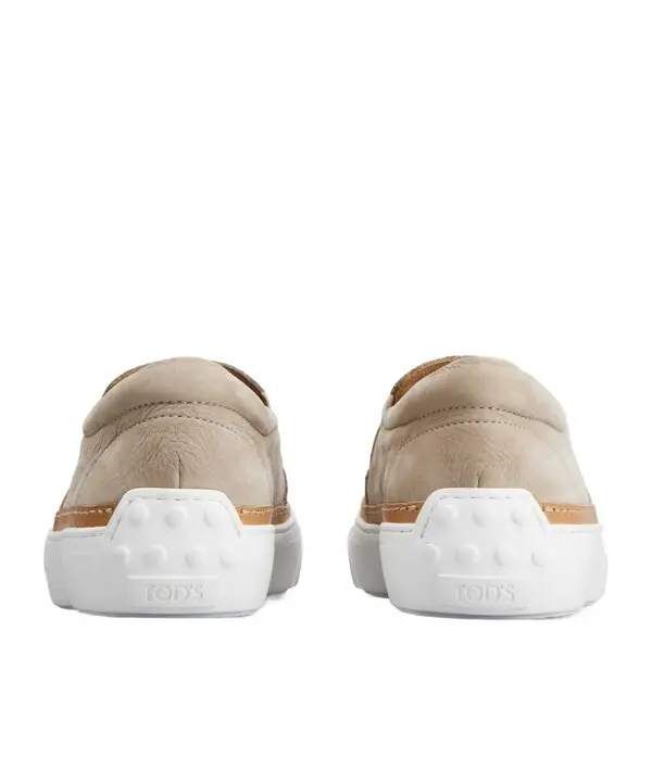 TOD'S Slip-on Sneakers With Elastic Inlay And Embossed Logo