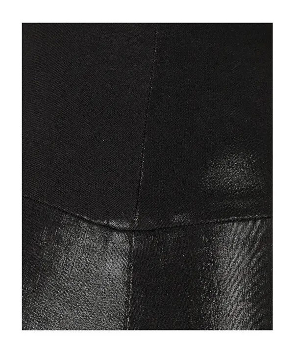 Norma Kamali Wide-leg Metallic Trousers