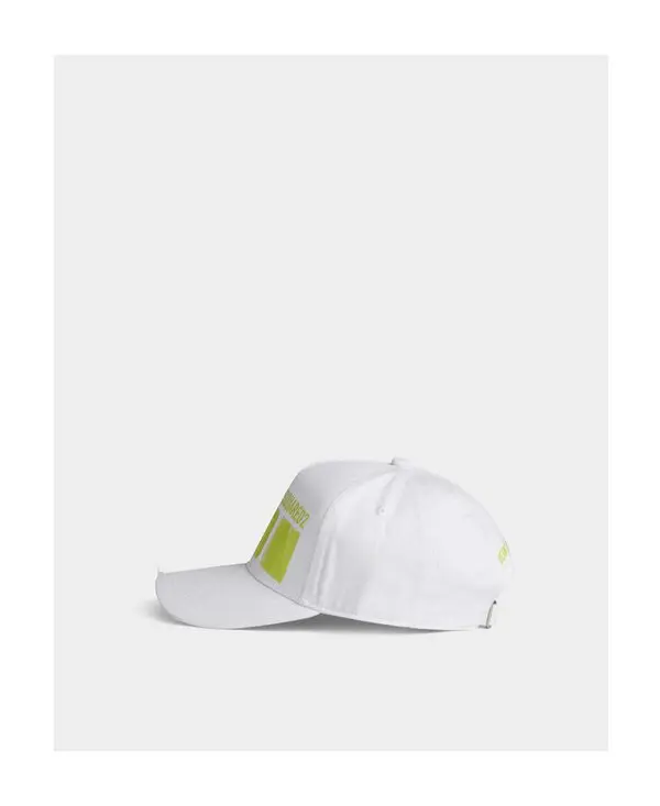 Dsquared2 Logo Printed Baseball Cap - White