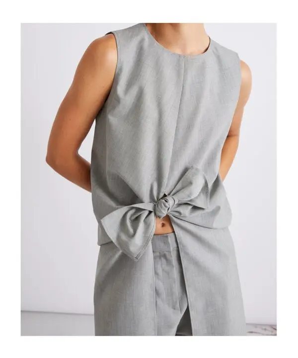 Marella Long Wool And Silk Top