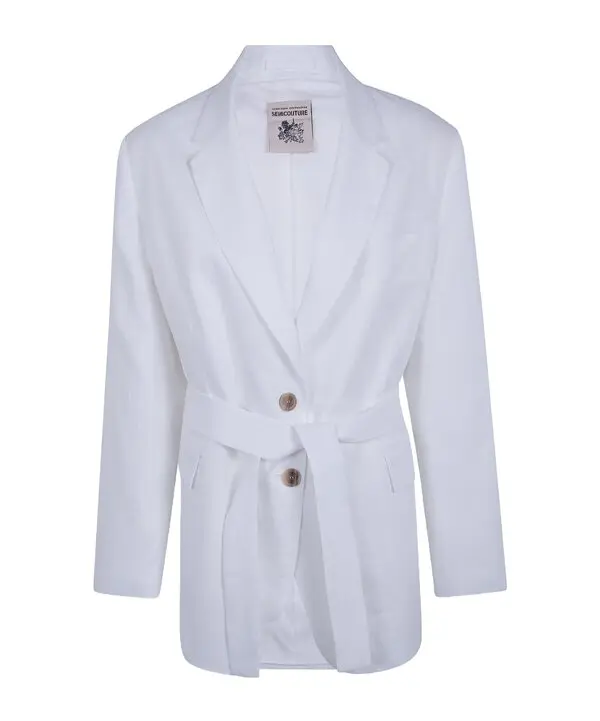 SEMICOUTURE Long-sleeve Belted Blazer
