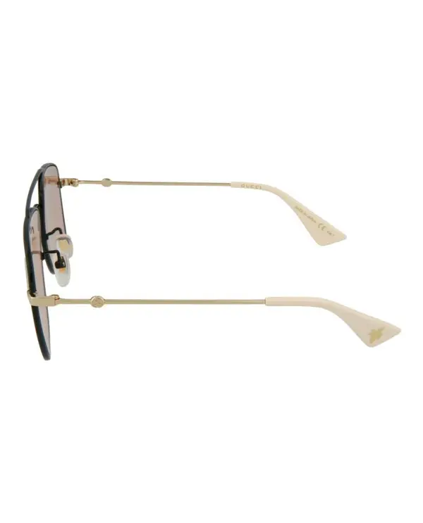 Gucci Aviator Sunglasses With Logo Detail