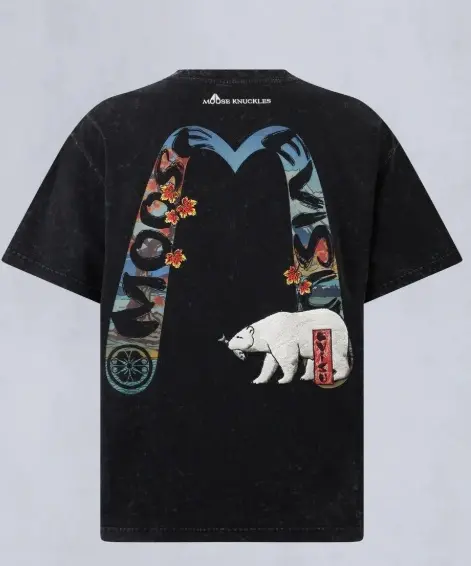 Moose Knuckles X Evisu Embroidered-detail T-shirt