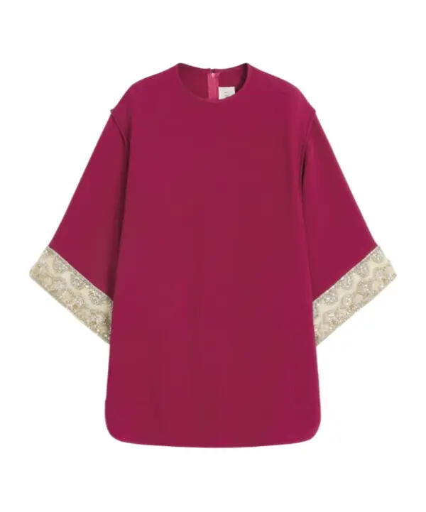 Valentino Garavani Embellished Crewneck Blouse