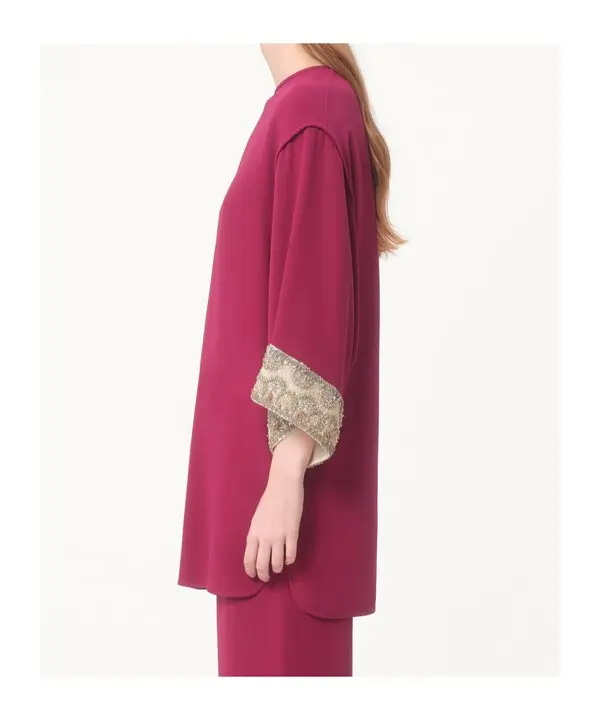 Valentino Garavani Embellished Crewneck Blouse