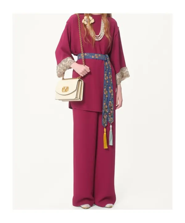 Valentino Garavani Embellished Crewneck Blouse