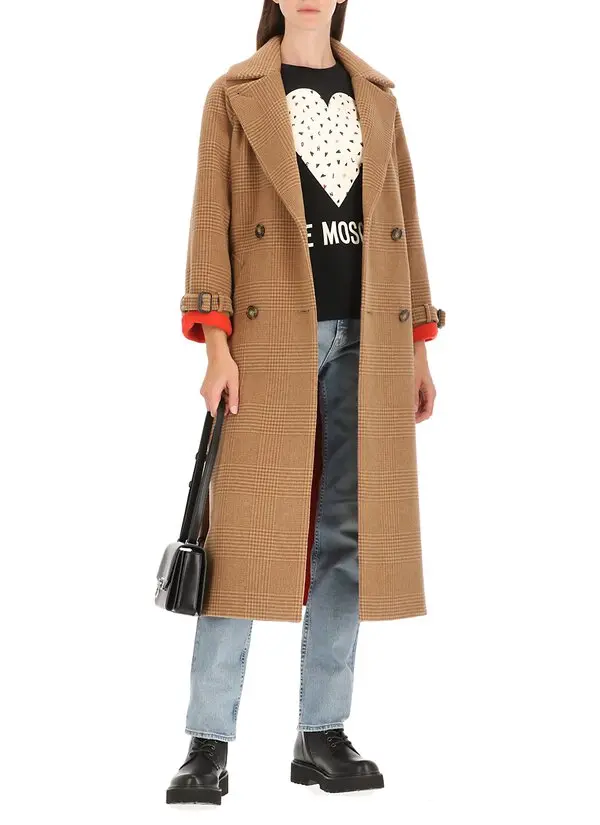 Moschino Long-sleeved T-shirt With Heart Graphic
