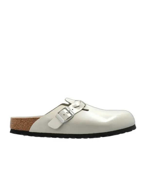 BIRKENSTOCK Buckle Strap Mules - White