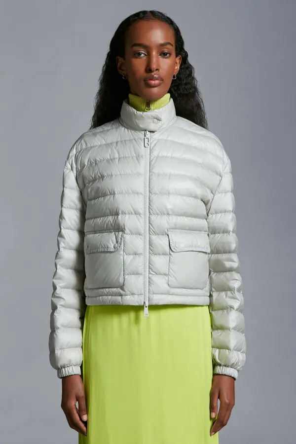 Moncler Down Puffer Jacket With Embossed Logo