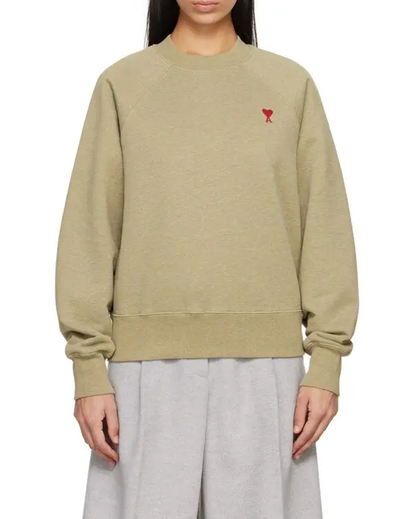 AMI Paris De Coeur Crewneck Sweatshirt
