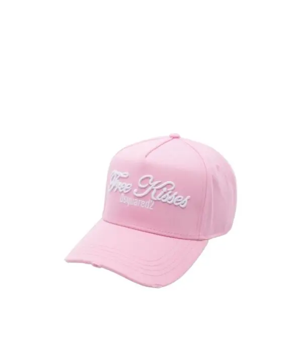 Dsquared2 Embroidered Cotton Baseball Cap - Pink