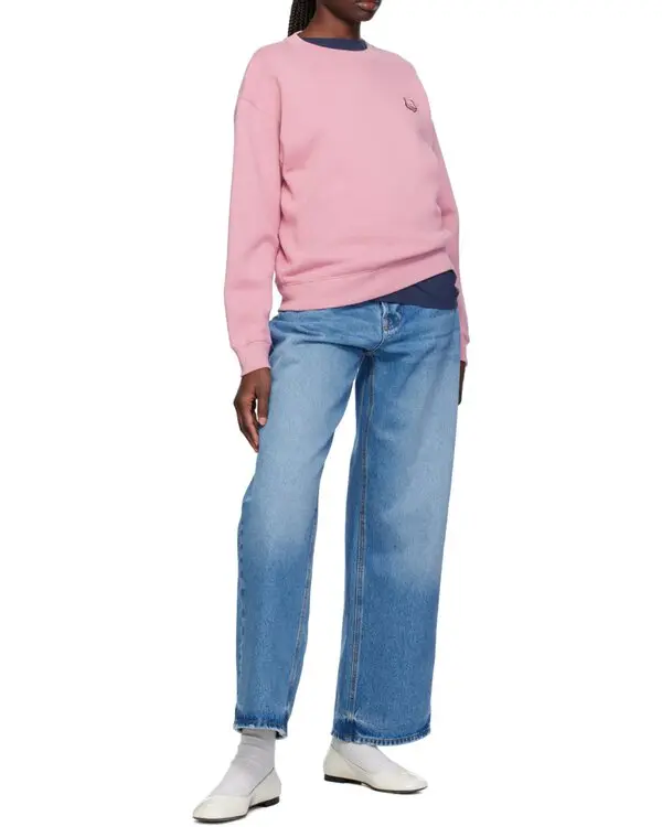 Maison Kitsuné Crewneck Sweatshirt With Fox Head Patch