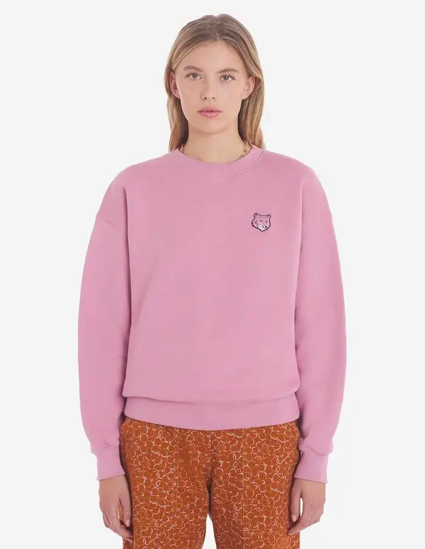 Maison Kitsuné Crewneck Sweatshirt With Fox Head Patch