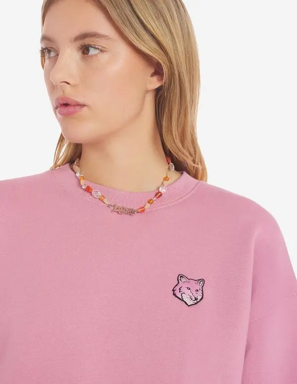 Maison Kitsuné Crewneck Sweatshirt With Fox Head Patch