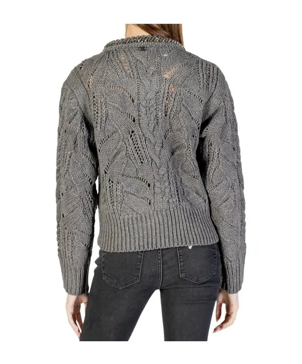 Liu Jo Openwork Embellished Sweater
