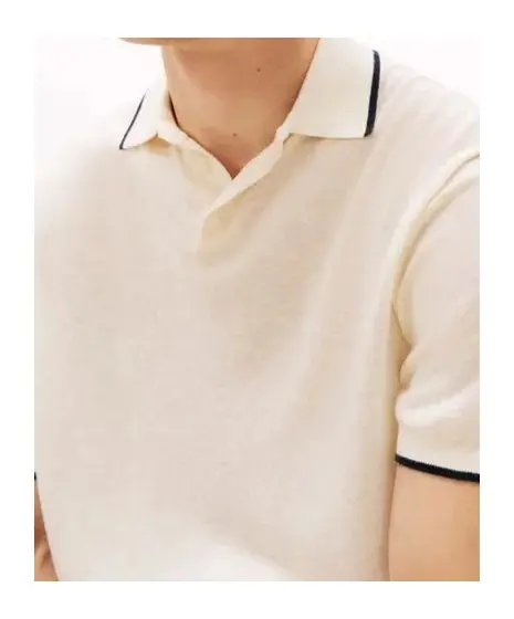 Tommy Hilfiger Woven Linen Polo Shirt