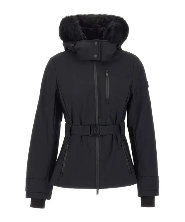 Moose Knuckles Belted Hooded Jacket