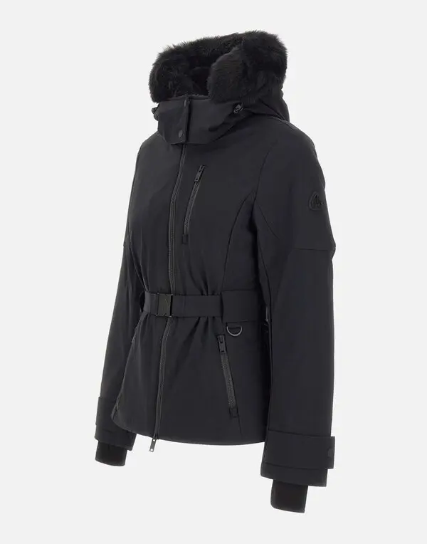 Moose Knuckles Belted Hooded Jacket