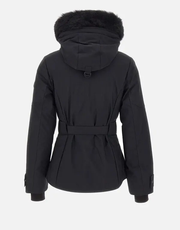 Moose Knuckles Belted Hooded Jacket