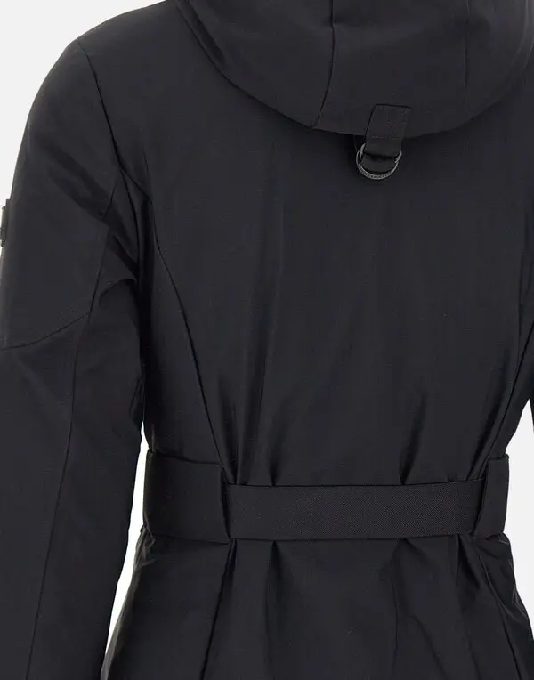 Moose Knuckles Belted Hooded Jacket
