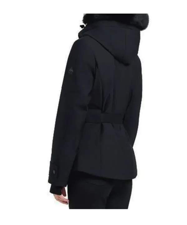 Moose Knuckles Belted Hooded Jacket