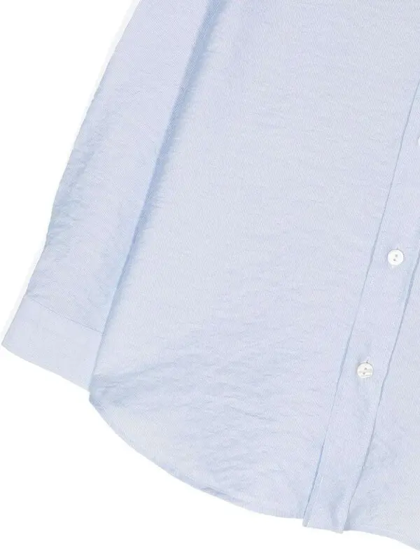DONDUP Striped Shirt With Logo Plaque