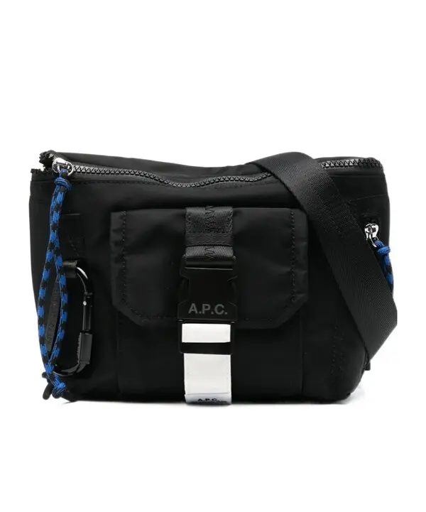 A.p.c. Zipped Shoulder Bag - Black