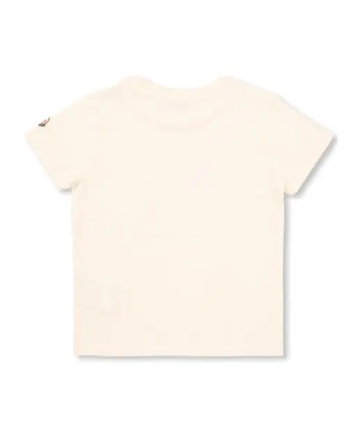 Moncler Logo Print Sequin Embellished Cotton T-shirt