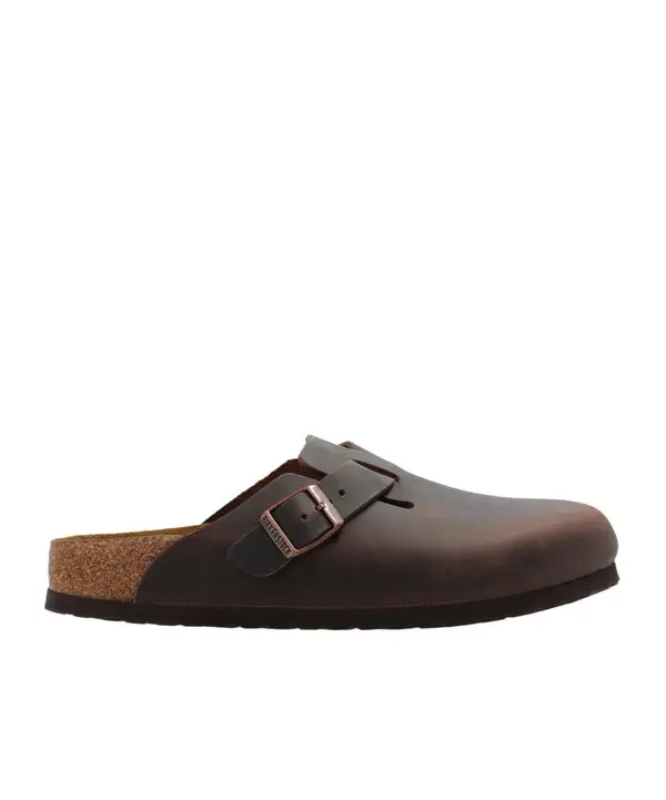 BIRKENSTOCK Boston Soft Footbed Mules - Brown