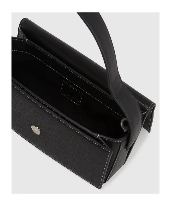 Karl Lagerfeld Logo-plaque Contrast-stitch Shoulder Bag