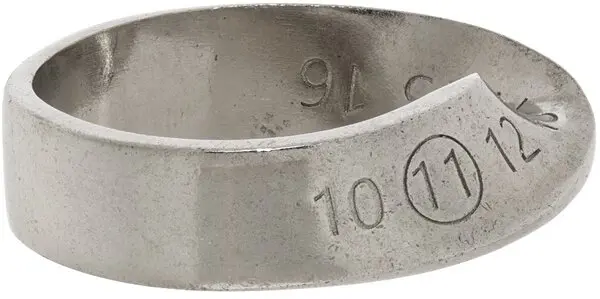 MAISON MARGIELA Engraved Logo Ring - Yellow
