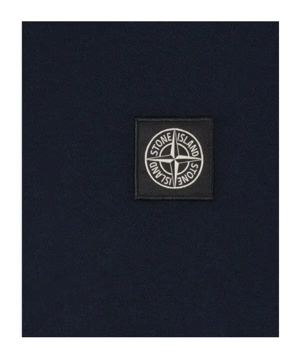 Stone Island Ribbed Collar Polo Shirt