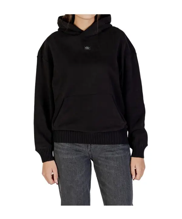 Calvin Klein Long Sleeve Hooded Sweatshirt With Front Logo