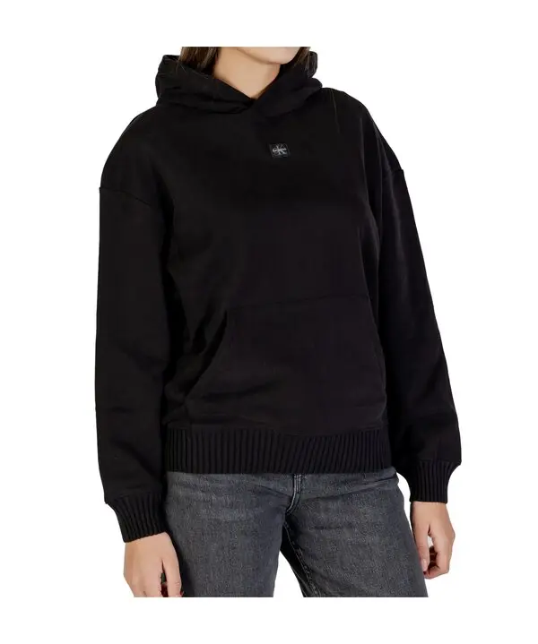 Calvin Klein Long Sleeve Hooded Sweatshirt With Front Logo