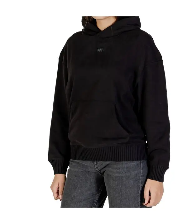 Calvin Klein Long Sleeve Hooded Sweatshirt With Front Logo