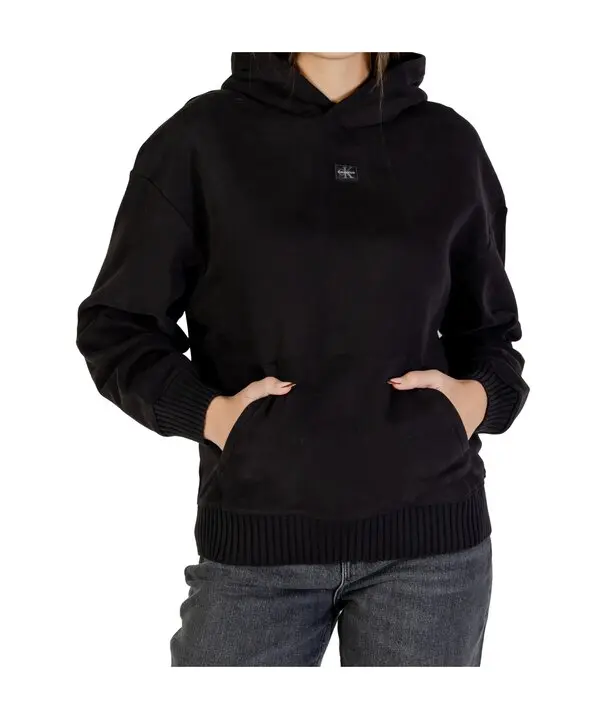 Calvin Klein Long Sleeve Hooded Sweatshirt With Front Logo