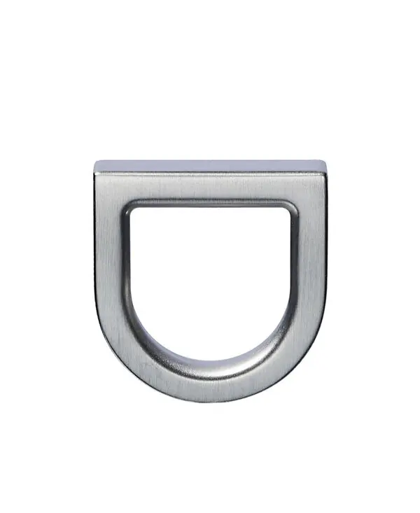 Rick Owens D-ring Logo-engraved Ring - Gray