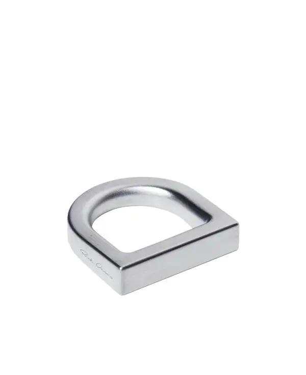 Rick Owens D-ring Logo-engraved Ring