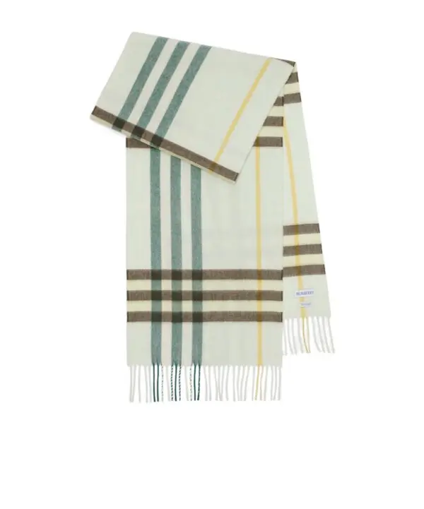 Burberry Checked Fringed-edge Scarf