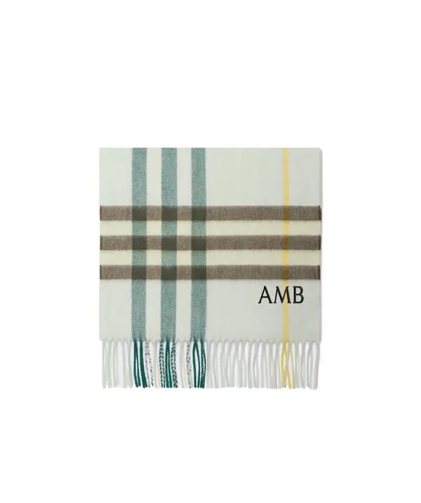 Burberry Checked Fringed-edge Scarf