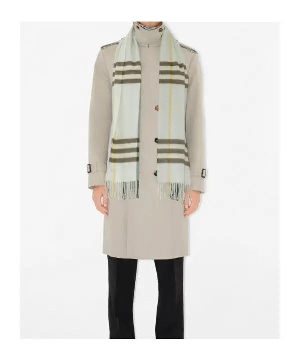 Burberry Checked Fringed-edge Scarf