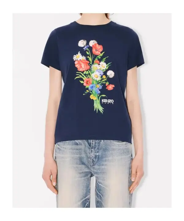 Kenzo Archive Bouquet' T-shirt In Cotton