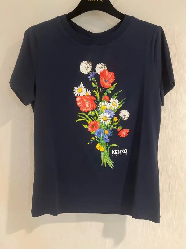 Kenzo Archive Bouquet' T-shirt In Cotton