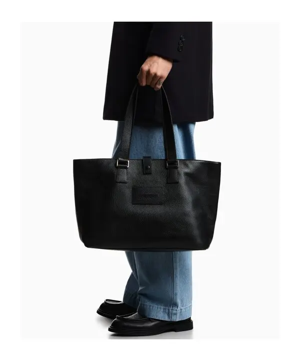Emporio Armani Leather Tote Bag