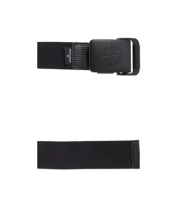 Stone Island Compass Logo Buckle Belt