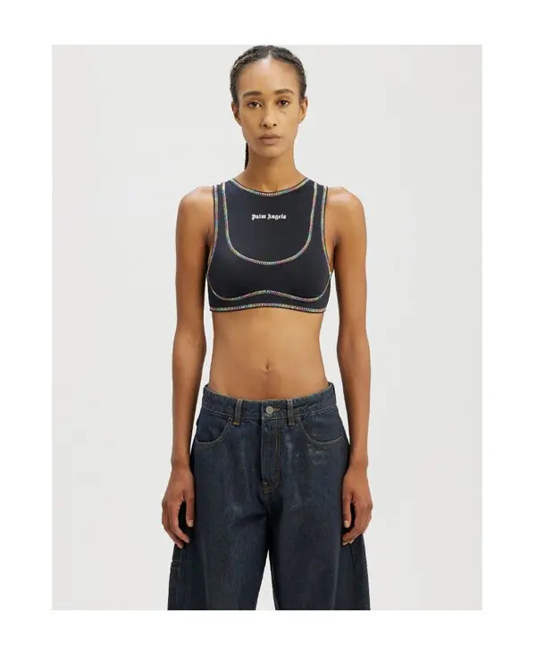 Palm Angels Rainbow Miami Sporty Top